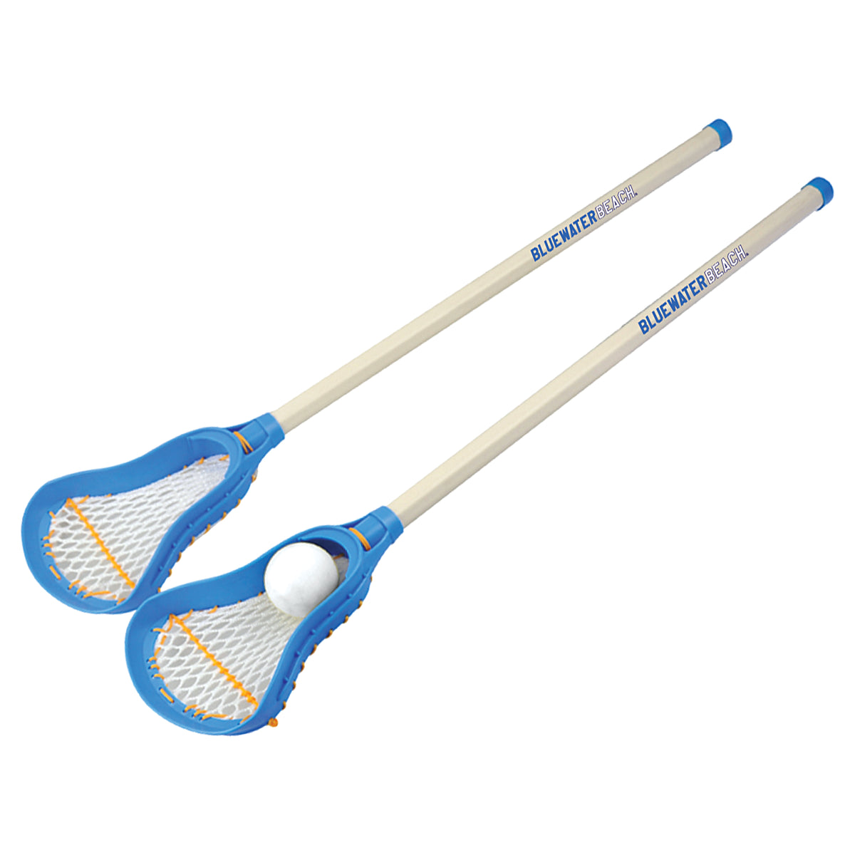 Bluewater Beach Mini Pro Style White Lacrosse Stick & Ball Set - 34...