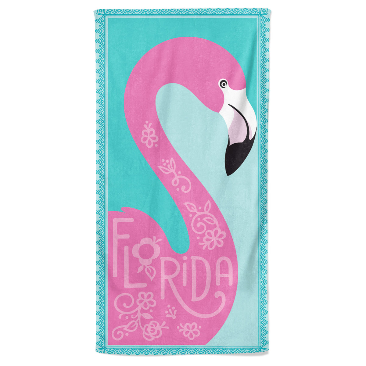 30X60 Fabulous Flamingo Florida Towel | Gulf Coast Panama Jack
